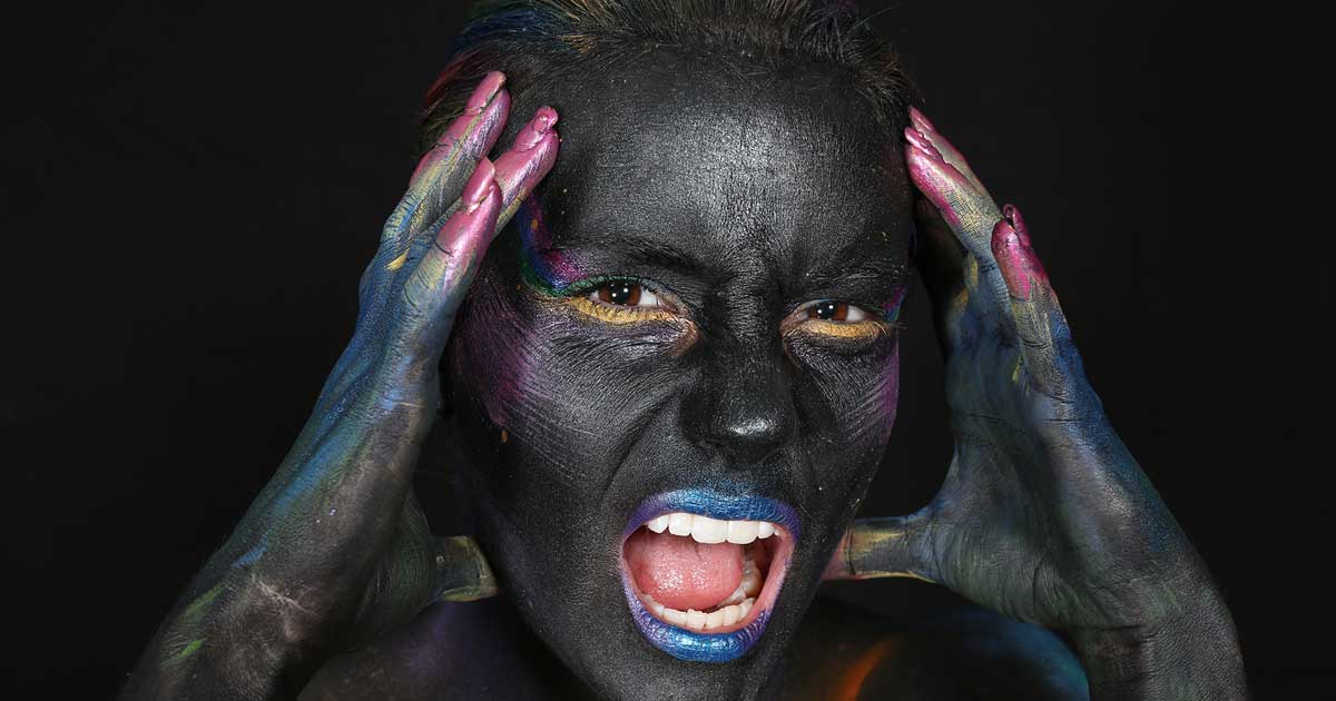 Paint It Black Body Paint Photoshoot | Melvin Maya